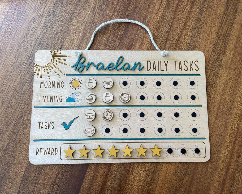 Wooden Reward Chart – Imagined Life